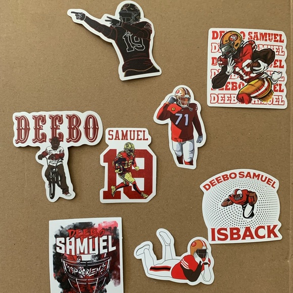 NFL | Toys | 49ers Nfl Football Sticker Lot Of 8 Bundle New Deebo ...